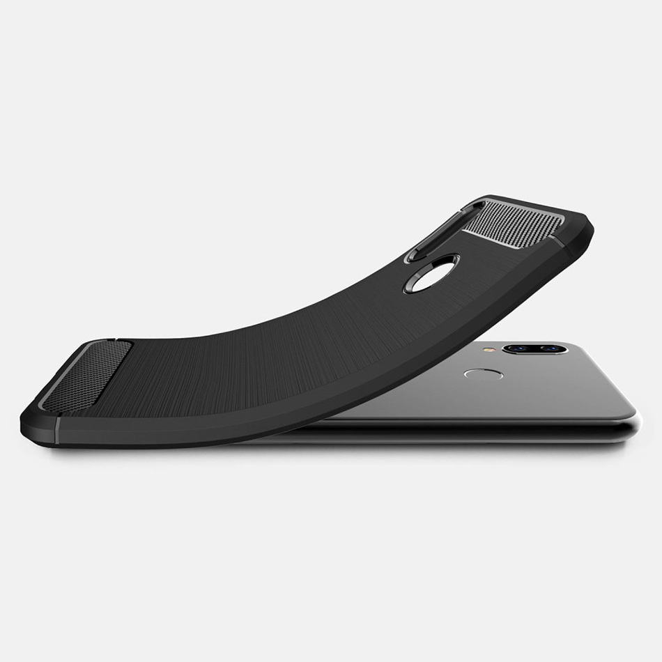 Flexi Slim Carbon Fibre Case for Huawei Nova 3i (Black)